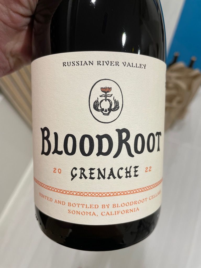 2022 BloodRoot Grenache, USA, California, Sonoma County, Russian River ...