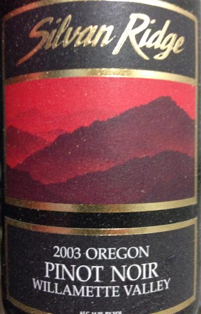 2004 Silvan Ridge Pinot Noir, USA, Oregon, Willamette Valley ...