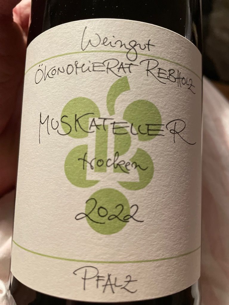 2022 Weingut Ökonomierat Rebholz Muskateller trocken, Germany, Pfalz ...