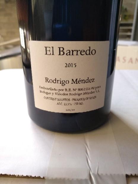2015 Rodrígo Méndez El Barredo, Spain, Castilla y León, Vino de la ...