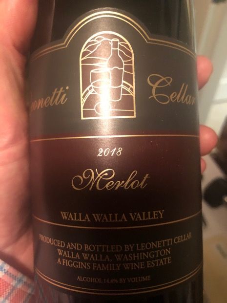2018 Leonetti Cellar Merlot Walla Walla Valley, USA, Washington ...
