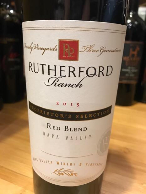 2015 Rutherford Ranch Red Blend Proprietor's Selection, USA, California ...