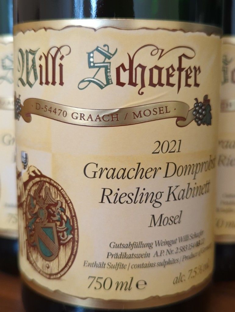 2021 Willi Schaefer Graacher Domprobst Riesling Kabinett #3, Germany ...