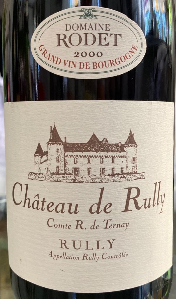 2001 Château de Rully Rully Rouge, France, Burgundy, Côte Chalonnaise ...