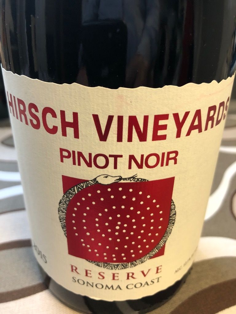 2015 Hirsch Vineyards Pinot Noir Reserve, USA, California, Sonoma ...