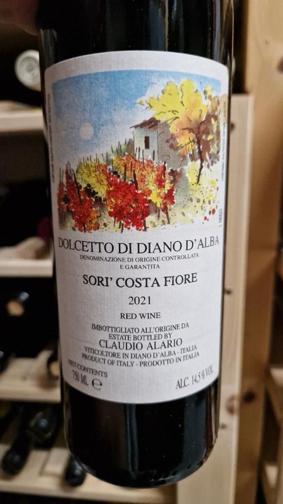 2021 Claudio Alario Dolcetto Diano d'Alba Sori' Costa Fiore, Italy ...