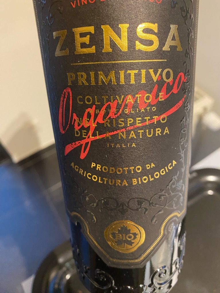 2021 Orion Wines Primitivo Zensa, Italy, Puglia, Puglia IGT - CellarTracker