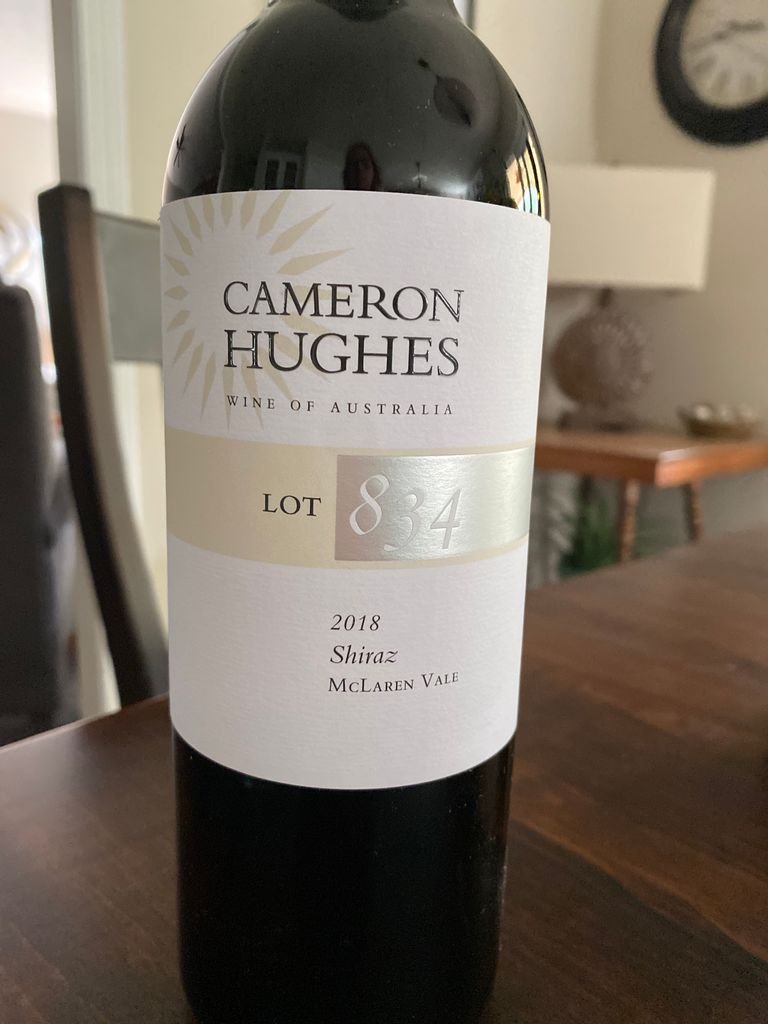 2018 Cameron Hughes Shiraz Lot 834, Australia, South Australia ...