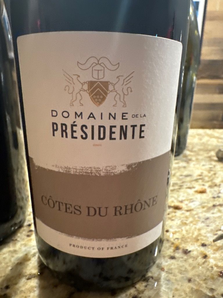2022 Domaine de la Presidente Côtes du Rhône, France, Rhône, Southern ...