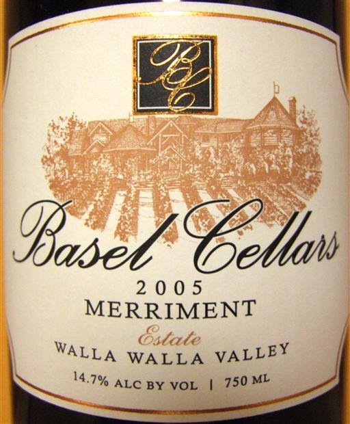 2005 Basel Cellars Merriment, USA, Washington, Columbia Valley, Walla ...