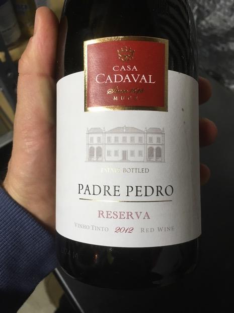 2010 Casa Cadaval Padre Pedro Reserva, Portugal, Ribatejo, Tejo ...