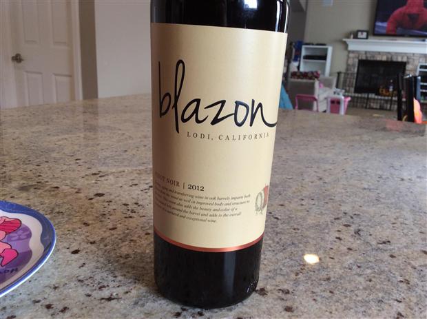 2013 Blazon Pinot Noir, USA, California, Central Valley, Lodi ...