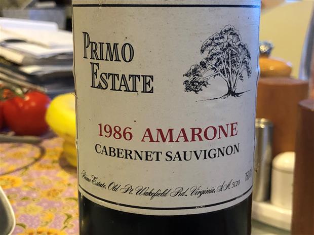 1986 Primo Estate Joseph Cabernet Sauvignon Merlot Moda, Australia ...