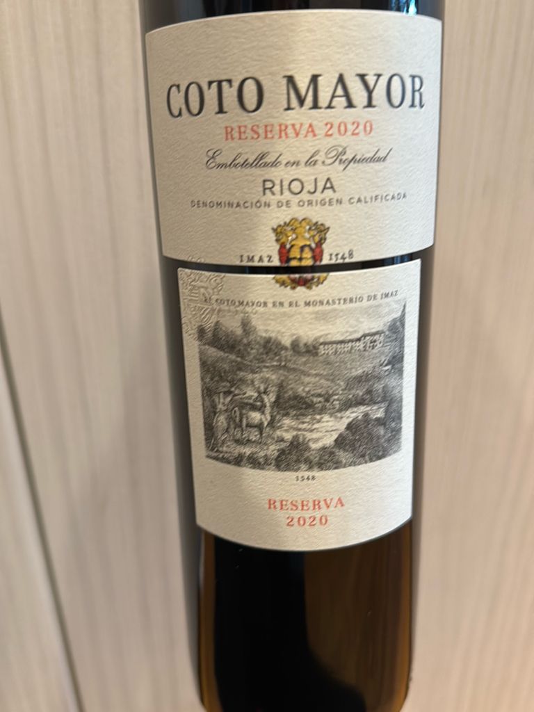 2020 Bodegas El Coto Rioja Coto Mayor Reserva, Spain, La Rioja, Rioja ...