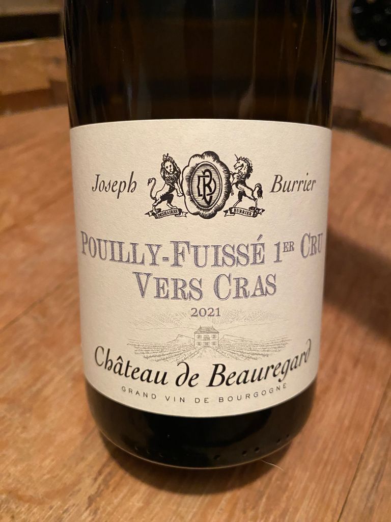 2021 Château de Beauregard (Joseph Burrier) Pouilly-Fuissé Premier Cru ...