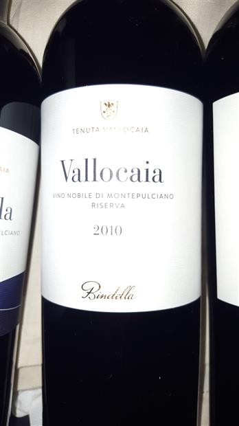 2012 Bindella Vino Nobile di Montepulciano Vallocaia, Italy, Tuscany ...
