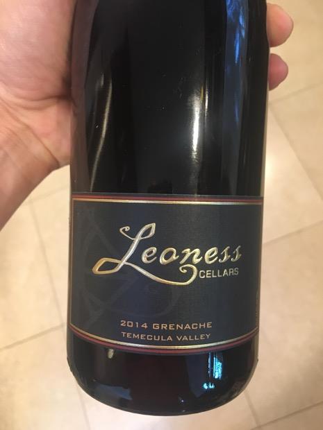 2014 Leoness Cellars Grenache, USA, California, South Coast, Temecula ...