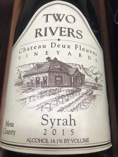 2018 Two Rivers Syrah Château Deux Fleuves, USA, Colorado - CellarTracker