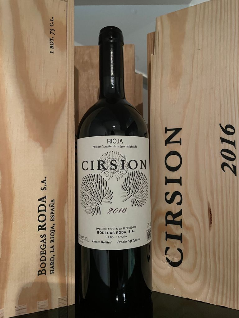 2016 Bodegas Roda Rioja Cirsion, Spain, La Rioja, Rioja - CellarTracker