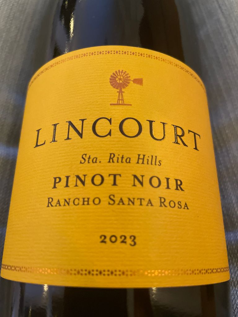 2023 Lincourt Pinot Noir Rancho Santa Rosa Sta. Rita Hills, USA ...