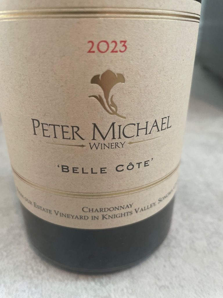 2023 Peter Michael Chardonnay Belle Côte, USA, California, Sonoma County, Knights Valley ...