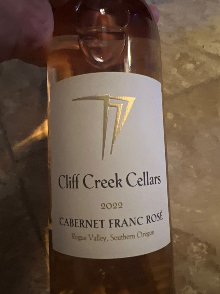 2022 Cliff Creek Cellars Cabernet Franc Rosé, USA, Oregon, Southern ...