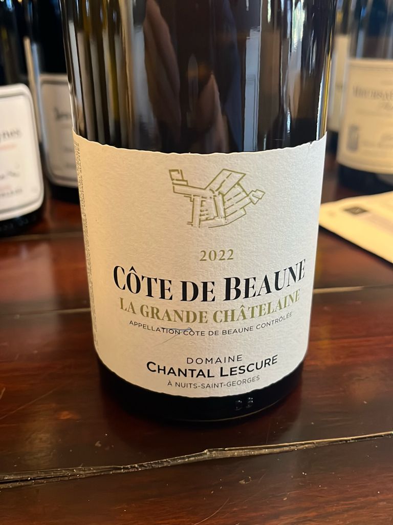 2022 Domaine Chantal Lescure Côte de Beaune La Grande Chatelaine Blanc, France, Burgundy, Côte ...