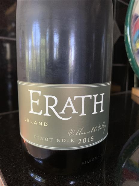 2015 Erath Pinot Noir Reserve Leland Vineyard, USA, Oregon, Willamette ...