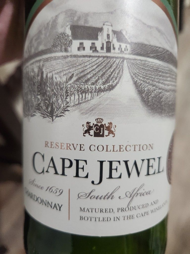 2021 Cape Jewel Chardonnay Reserve Collection Kosher, South Africa ...