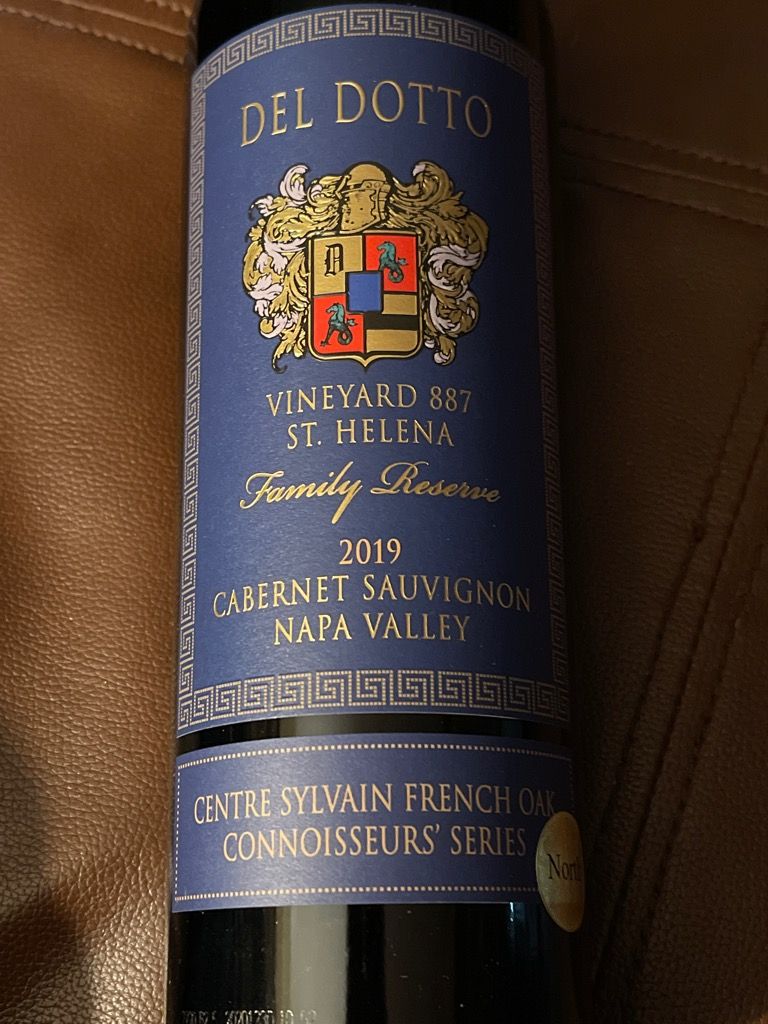 2021 Del Dotto Cabernet Sauvignon Centre Sylvain French Oak Vineyard ...
