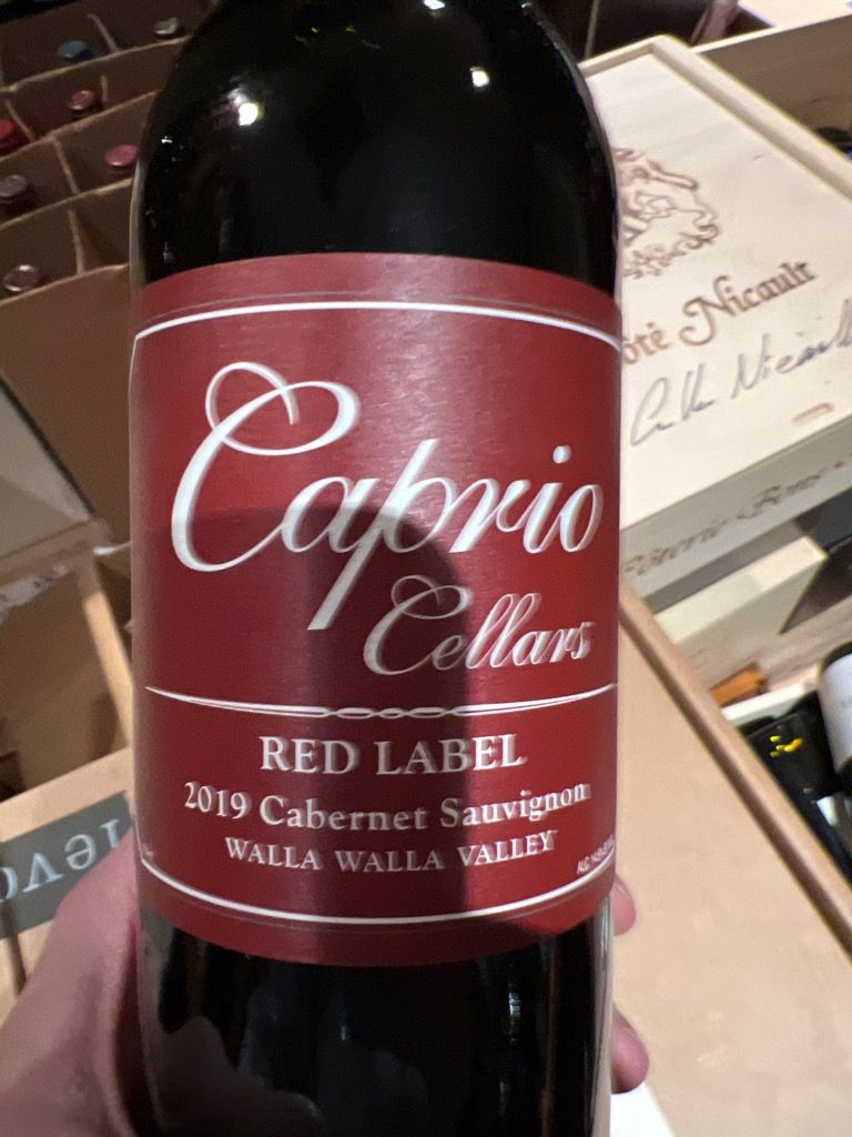 2019 Caprio Cellars Cabernet Sauvignon Red Label, USA, Washington ...
