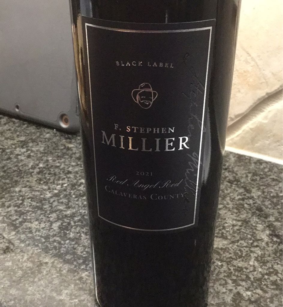 NV F. Stephen Millier Angel's Reserve Black Label Red Angel, USA ...