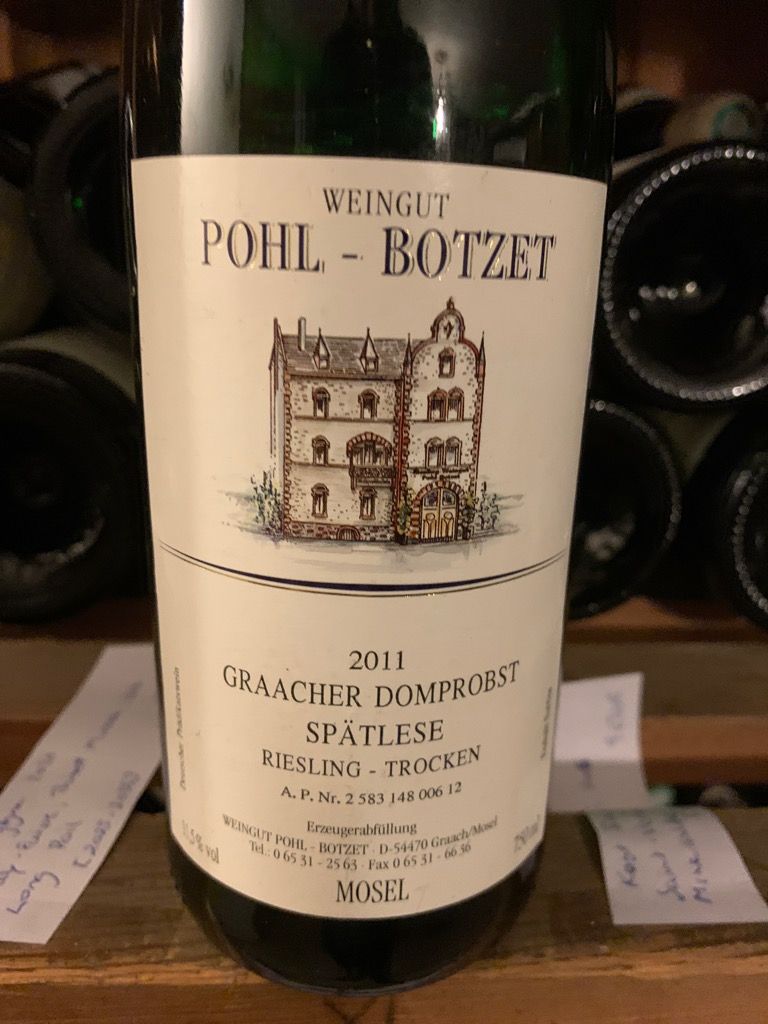 2021 Weingut Pohl - Botzet Graacher Domprobst Riesling Spätlese ...