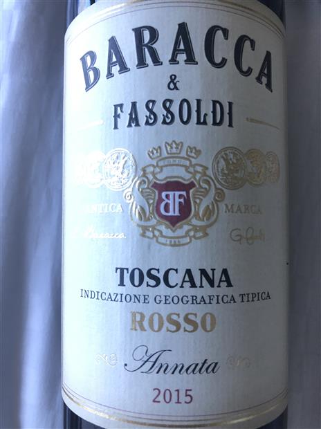 2015 Baracca & Fassoldi Chianti Riserva Rosso, Italy, Tuscany, Chianti ...