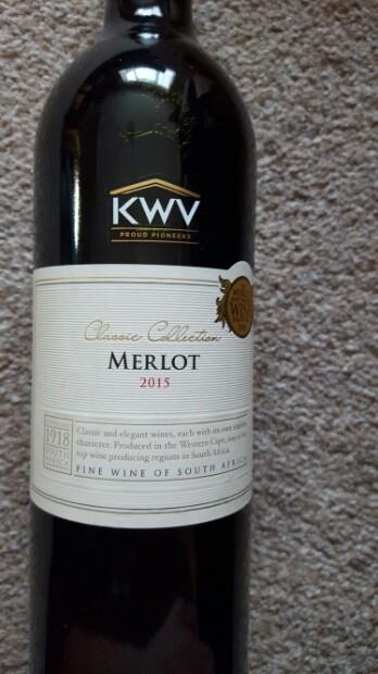 2015 KWV Merlot, South Africa, Western Cape - CellarTracker