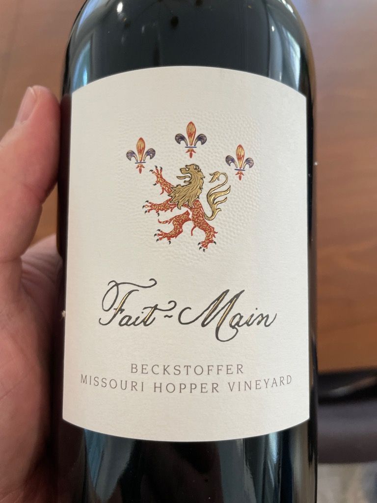 2021 Fait-Main Cabernet Sauvignon Beckstoffer Missouri Hopper, USA ...