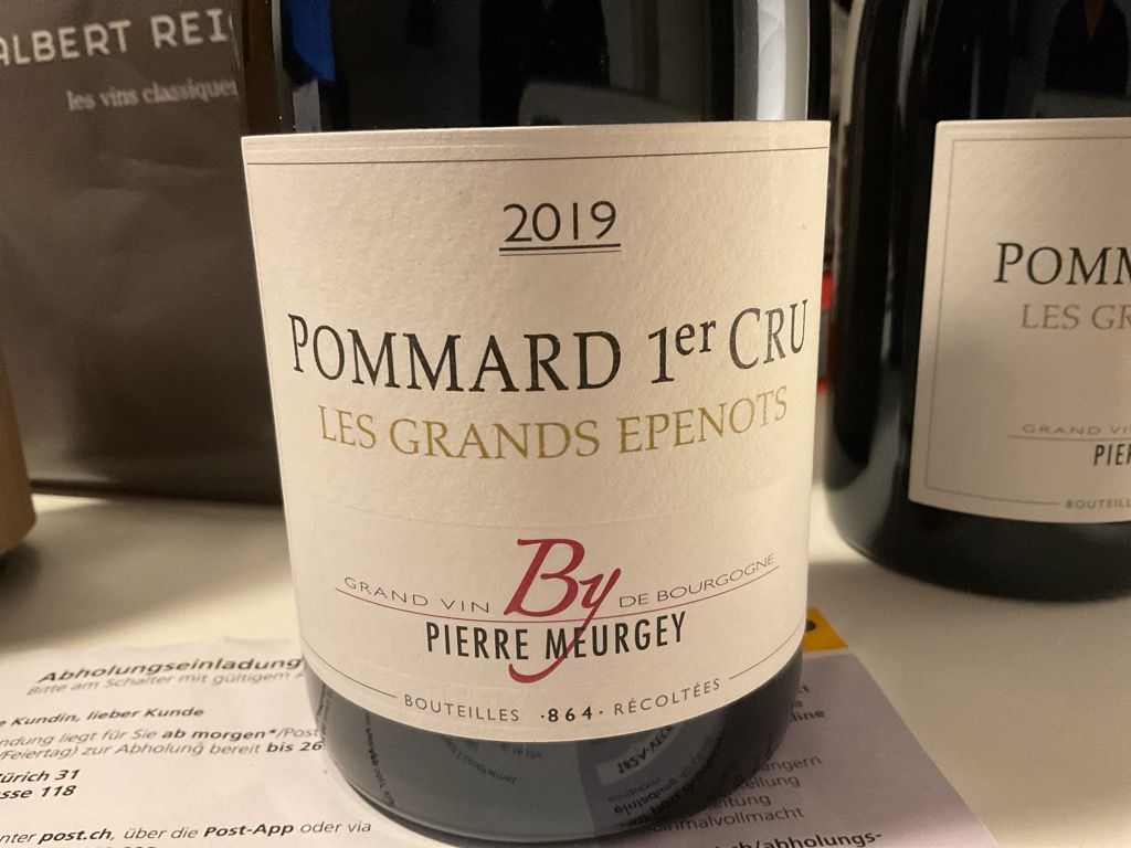 2020 Pierre Meurgey Pommard 1er Cru Les Grands Épenots, France ...