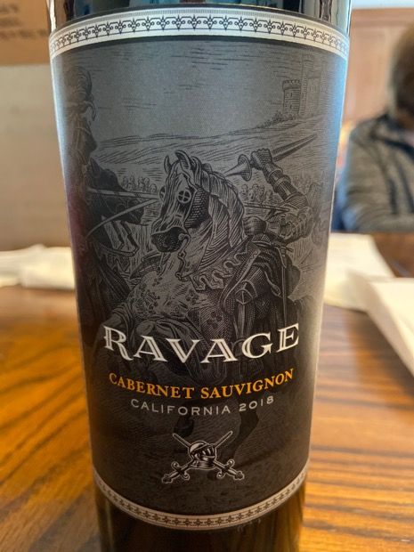 2018 Ravage Wines Cabernet Sauvignon, USA, California - CellarTracker