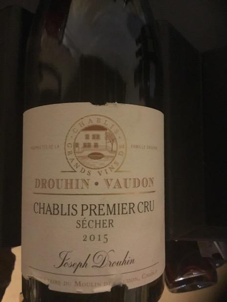 2015 Joseph Drouhin / Drouhin-Vaudon Chablis 1er Cru Sécher, France ...