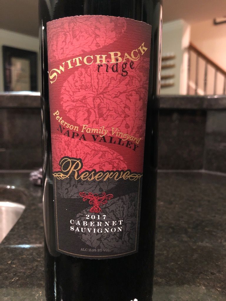 2018 Switchback Ridge Cabernet Sauvignon Reserve, USA, California, Napa ...