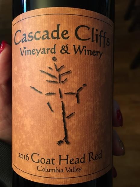 2016 Cascade Cliffs Goat Head Red, USA, Washington, Columbia Valley ...