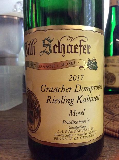 2017 Willi Schaefer Graacher Domprobst Riesling Kabinett #3, Germany ...