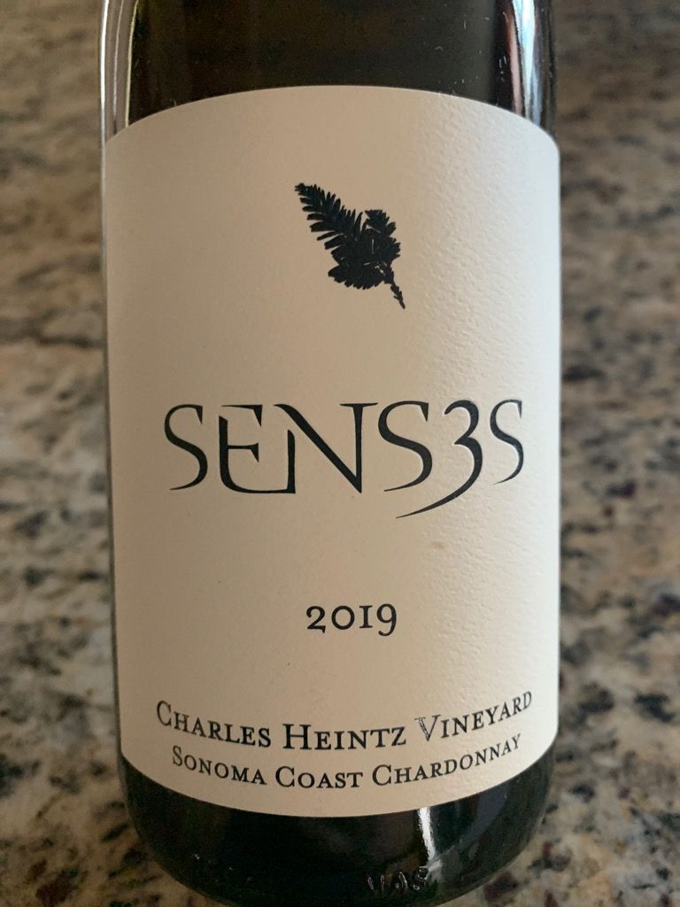 2019 Senses Chardonnay Charles Heintz Vineyard Sonoma Coast, USA ...