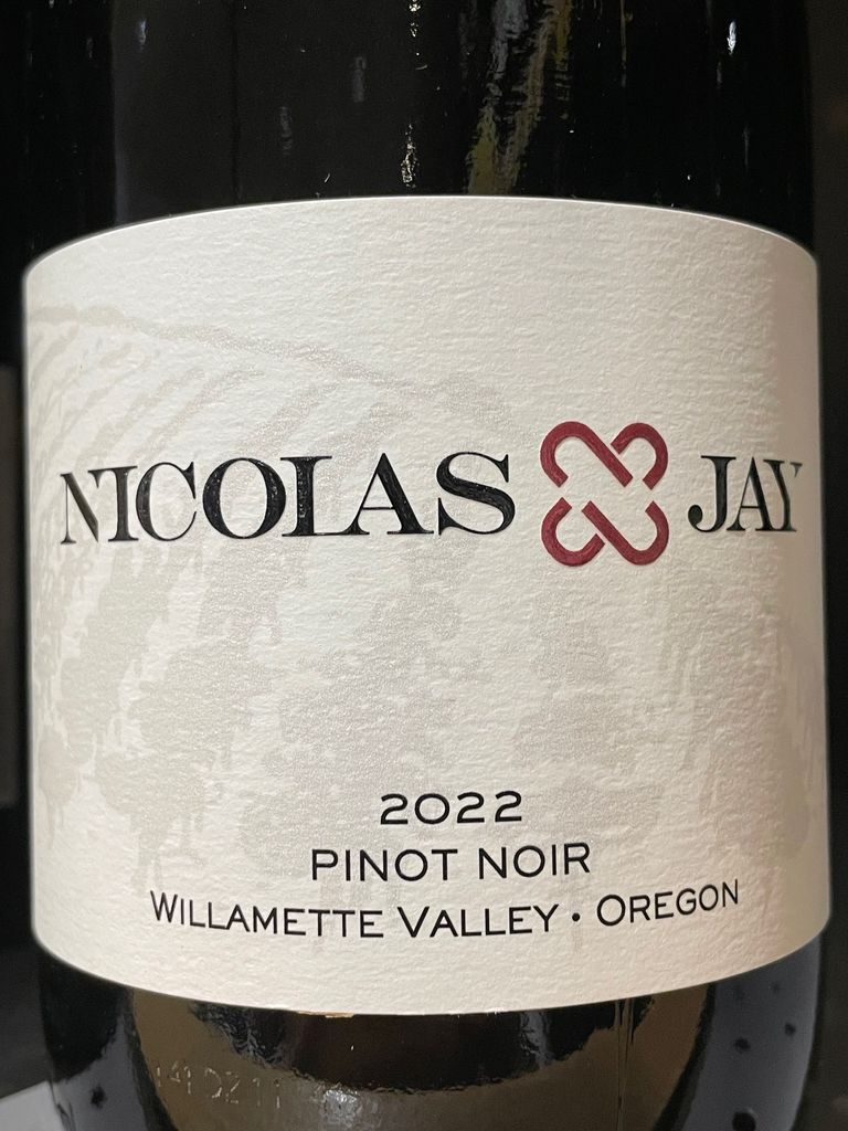 2022 Domaine Nicolas-Jay Pinot Noir Willamette Valley, USA, Oregon ...