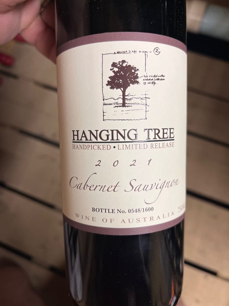 2021 Hanging Tree Cabernet Sauvignon Limited Release, Australia, New ...