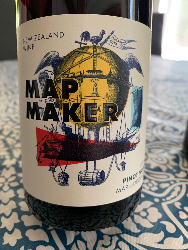 2019 Staete Landt Pinot Noir Map Maker, New Zealand, South Island ...