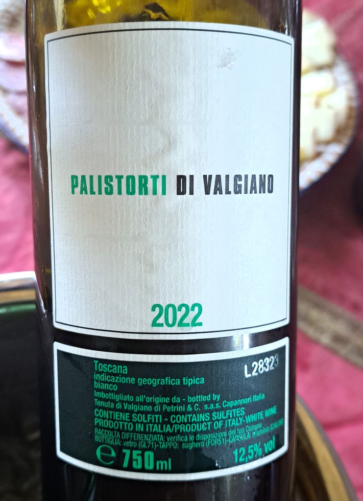 2022 Tenuta di Valgiano Palistorti Bianco Toscana IGT, Italy, Tuscany ...