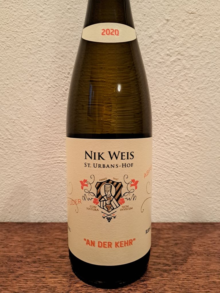 2020 Nik Weis / St. Urbans-Hof Leiwener Riesling An der Kehr, Germany ...