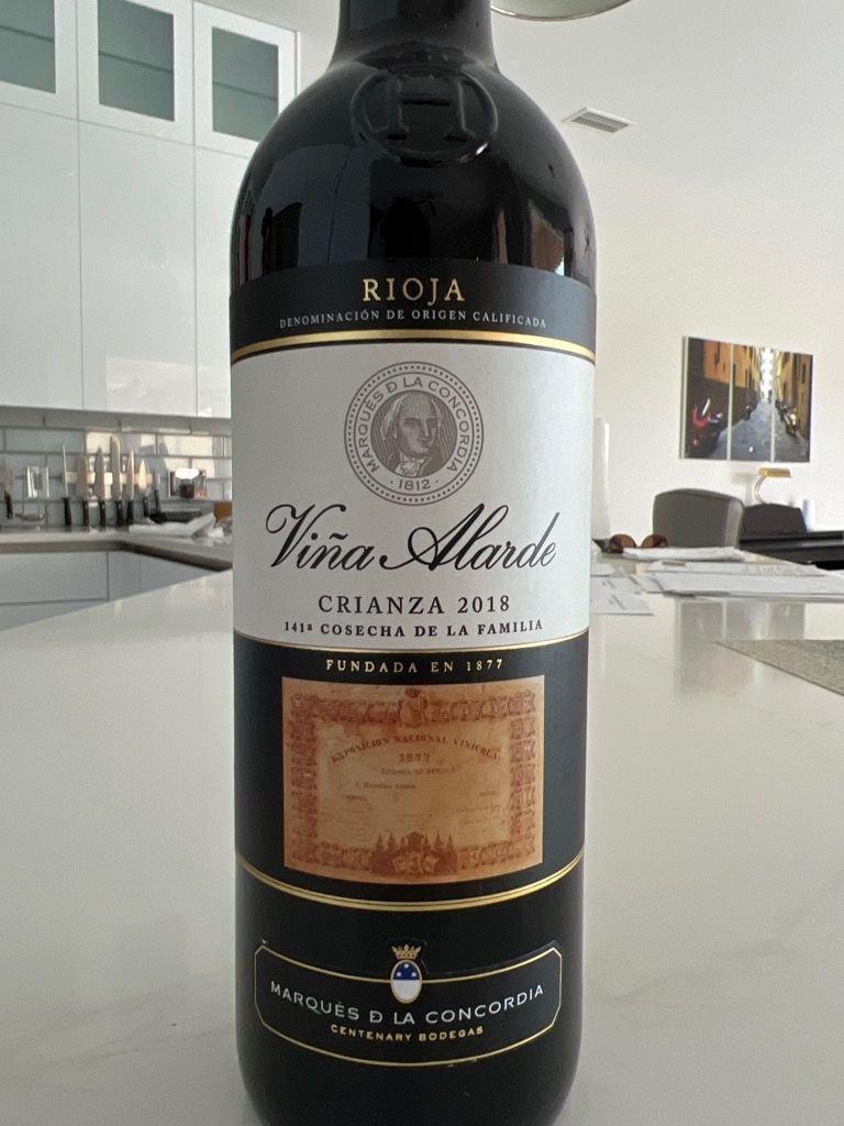 2018 Berberana Rioja Crianza Viña Alarde, Spain, La Rioja, Rioja ...