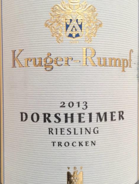 2014 Kruger-Rumpf Dorsheimer Burgberg Riesling Trocken, Germany, Nahe - CellarTracker